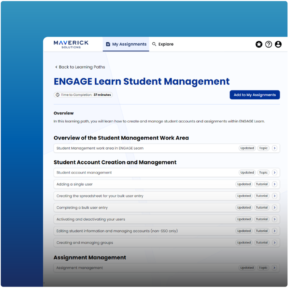 ENGAGE - Maverick Solutions